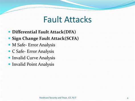 Ppt In The Name Of Allah Fault Attacks On Ecc Powerpoint Presentation