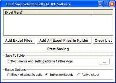 Excel Save Selected Cells As Software Download Export A Block Of Selected Ms Excel Cells