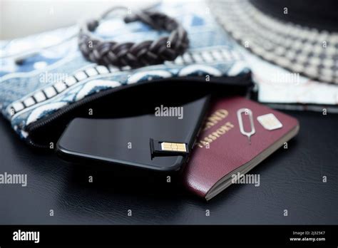 SIM Card For Smart Phone Changing The SIM Card Stock Photo Alamy