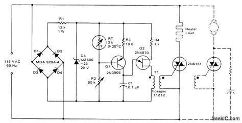 Room Heater Control Control Circuit Circuit Diagram Seekic Com