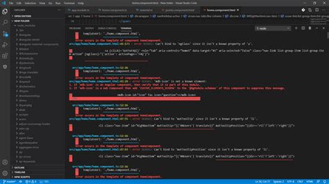 angular 10 error occurs in the template of component homecomponent