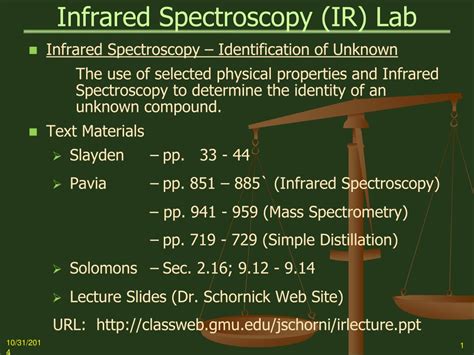 Ppt Infrared Spectroscopy Ir Lab Powerpoint Presentation Free Download Id 6022264