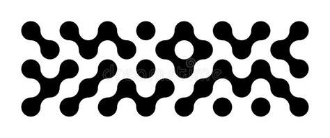Metaball Connect Dots Set Vector Circle Shapes Abstract Geometric