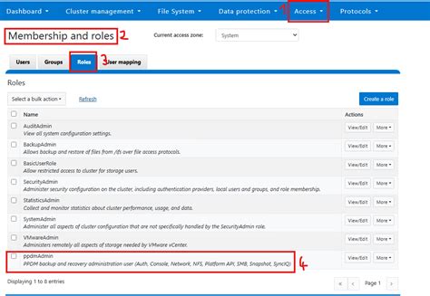 Powerprotect Data Manager Ppdm Nas와 함께 사용할 수 있는 Powerscaleisilon 사용자 권한 Dell 대한민국
