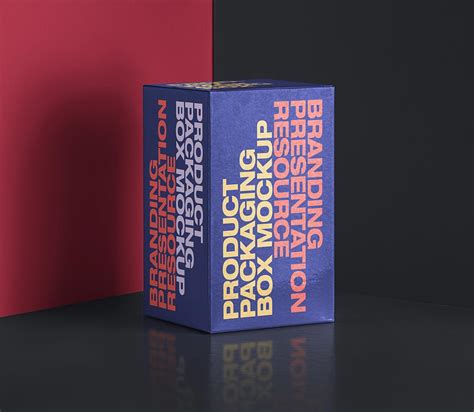 Free Rectangular Packaging Box Mockup Mockuptree