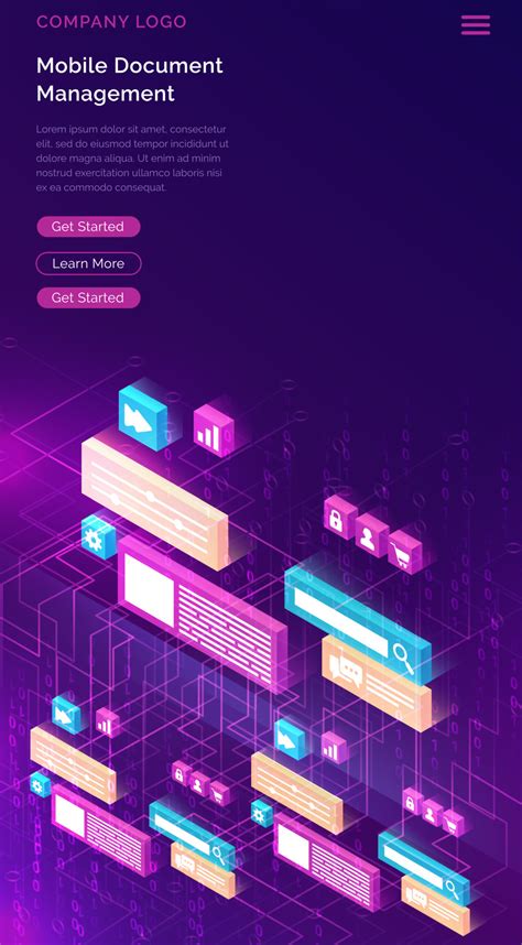 Document Manager Business Isometric Concept 21493983 Vector Art At Vecteezy