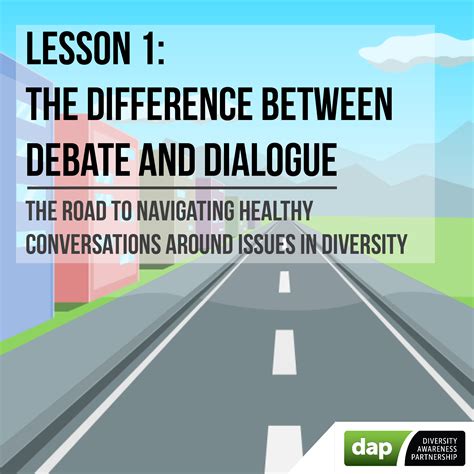 Lesson 1 The Difference Between Debate And Dialogue Diversity Awareness Partnership