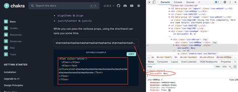 how to truncate text inside a flex · chakra ui chakra ui · discussion