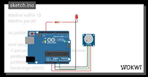 Blinkconpotenziometro Wokwi Esp32 Stm32 Arduino Simulator