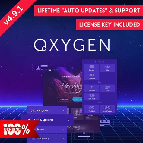licensed v4 9 1 oxygen builder build incredible websites with oxygen