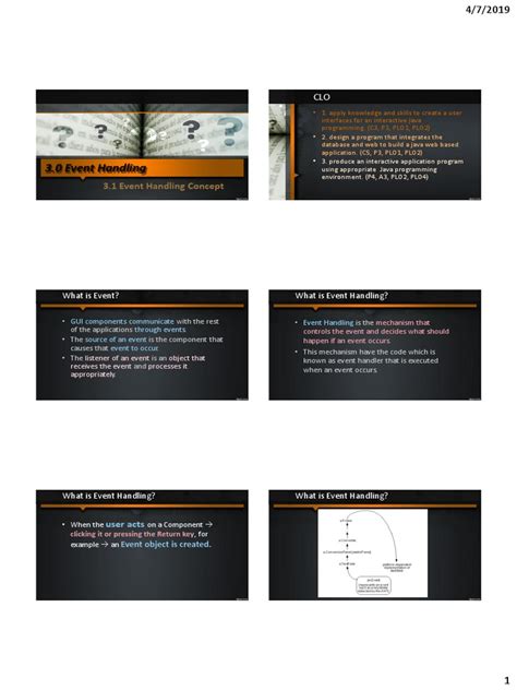 action and event listener pdf class computer programming java programming language