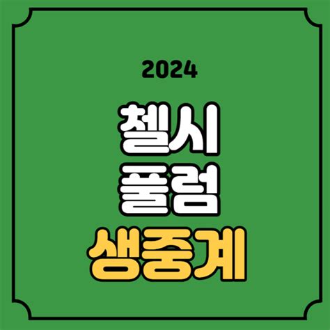 첼시 풀럼 중계 프리미어리그 Epl 2024년 1월 13일 첼시 Fc 풀럼 Fc 경기일정 방송 채널 오늘의 축구 전력 분석 라이브 실시간 온라인 시청 네이버 블로그