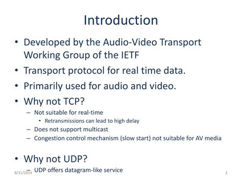 PPT RTP Real Time Protocol PowerPoint Presentation Free Download ID 3728405