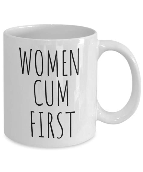 Funny Sex Gift Women Cum First Sex Mug Funny Bachelorette Etsy