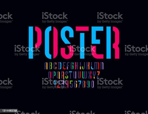 미래 글꼴 스텐실 알파벳 현대 기하학적 모듈식 문자 및 숫자 벡터 일러스트 레이션 10eps 강철에 대한 스톡 벡터 아트 및