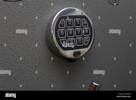 Digital Keypad Of Lock On Safe Door Stock Photo Alamy