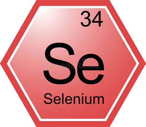 The Symbol Of The Chemical Element Se Is Selenium Stock Vector Illustration Of Physics Atom