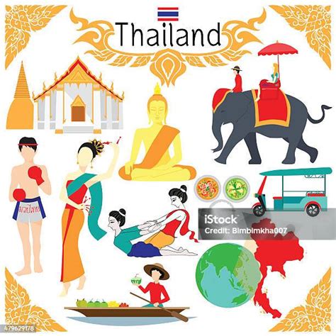 องค์ประกอบเกี่ยวกับประเทศไทย ภาพประกอบสต็อก ดาวน์โหลดรูปภาพตอนนี้ 2015 คอมพิวเตอร์กราฟิกส์