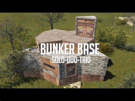 Rust OVERPOWERED BUNKER BASE DESIGN Solo Duo Trio YouTube