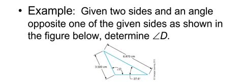 solved example given two sides and an angle opposite one of