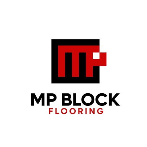 Letter Mp Block Floor Rectangle Black Red Logo Template 50667324 Vector Art At Vecteezy