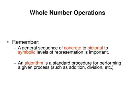 PPT Whole Number Operations The Seminar Handout PowerPoint Presentation ID