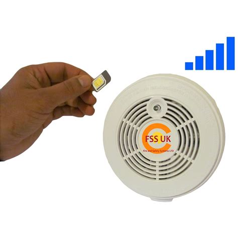 Sms Phone Fire Alarm Smoke Detector With Sim Card Callstexts Up To Numbers