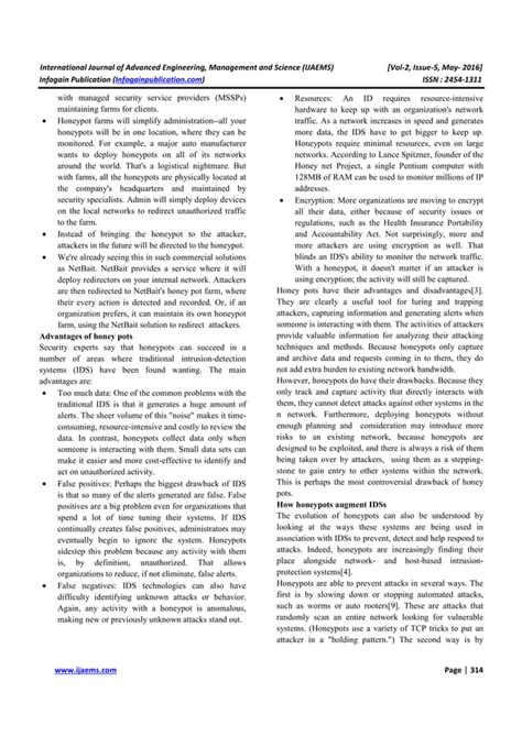 Honeypot A Security Tool In Intrusion Detection Pdf
