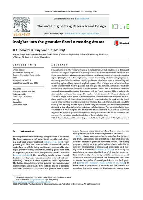 pdf insights into the granular flow in rotating drums