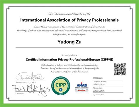 Yudong Zu On Linkedin Dataprivacy Cipp Cippe Iapp Privacyprofessional Dataprotection…