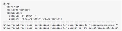 How To Set The Subscribe And Publish Permission When Using Request