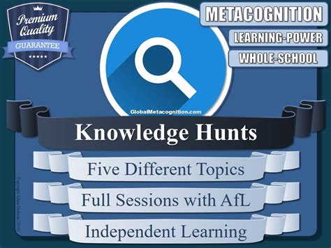 Metacognition Knowledge Hunts X5 Metacognitive Tool 1020