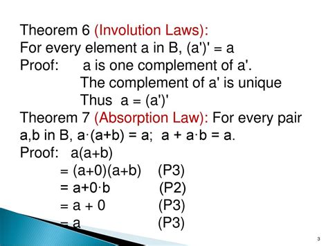 Boolean Algebra Theorems And Proofs Ppt Download