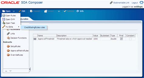 Using Oracle Soa Composer With Oracle Business Rules