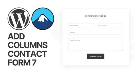 How To Add And Show Columns Layout On Contact Form 7 Wordpress Plugin For Free Coding Beginners