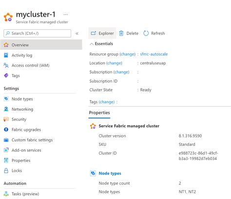 Configure Or Modify A Service Fabric Managed Cluster Node Type Azure