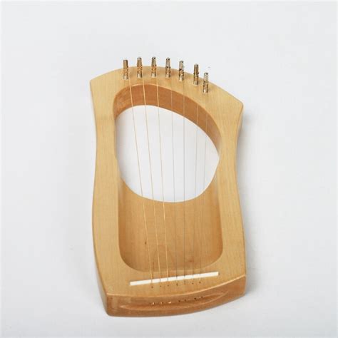 7 String Wood Lyre Harp Metal Solid Wood Stringed Grandado