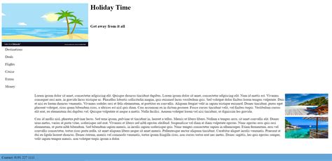 Css How Would I Go About Moving The Paragraphs Beside The Navigation