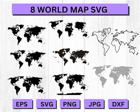 World Map Svg World Map Clipart World Map Png World Map Vector World Map Silhouette World