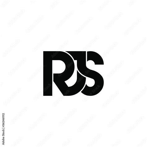 Rjs Letter Original Monogram Logo Design Stock Vector Adobe Stock