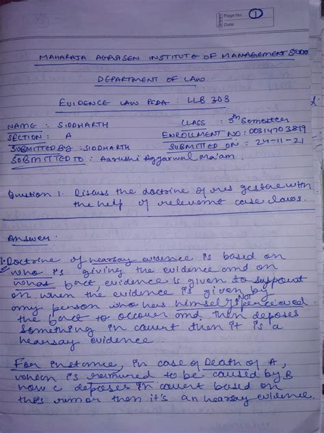 Evidence Assignment Pdf