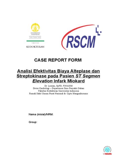 Case Report Form Layout Pdf