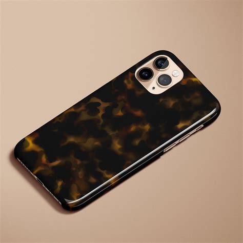 Tortoise Shell Phone Case Boho Personalized Name T For Her Phone