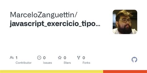 GitHub MarceloZanguettin Javascript Exercicio Tipos De Variaveis