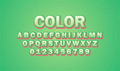 Color Font Alphabet 2974474 Vector Art At Vecteezy