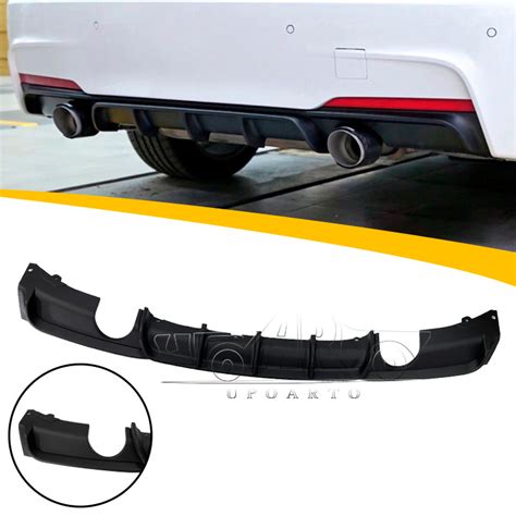 Carbon Fiber Shiny Black Mp Type Rear Lip Splitter Diffuser For Bmw 3