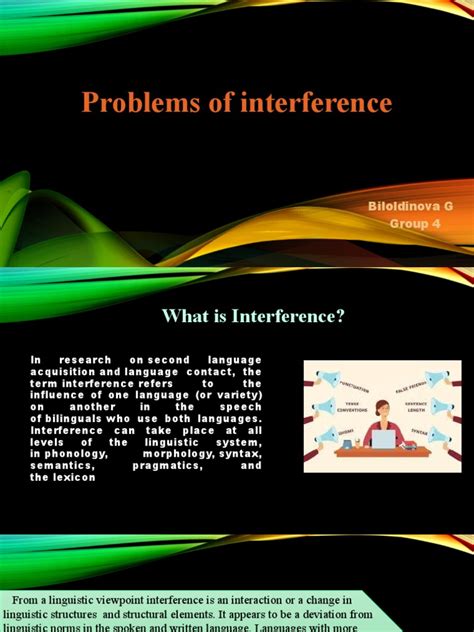 Interference Pdf Linguistics English Language