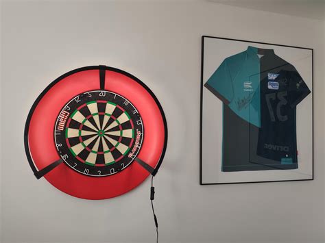 Finally Finished My Secondary Dartboard Setup With Diy Light R Darts