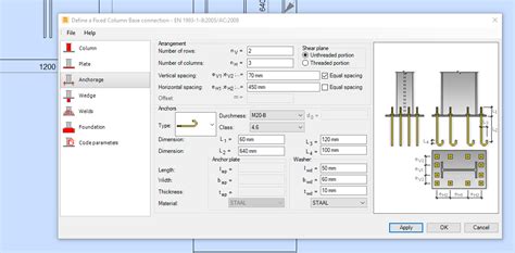 fixed column base offest autodesk community
