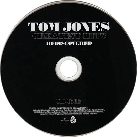 Car Tula Cd1 De Tom Jones Greatest Hits Rediscovered Portada